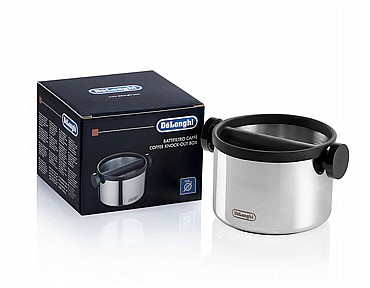 סיר ריקון שטוח לקפה מנירוסטה DeLonghi - Knock Box דגם DLSC062 תואם ...