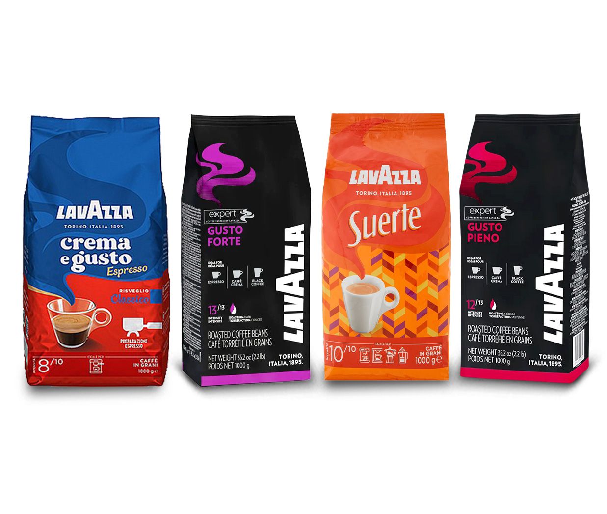 4 ק''ג LAVAZZA EXTRA STRONG מיקס לבחירתכם - החזקים של לוואצה | פולי קפה ...